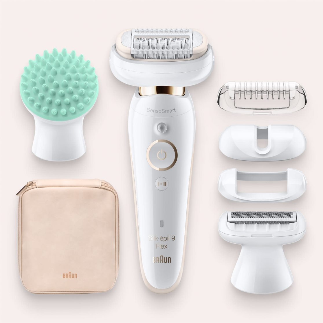 Braun Silk-epil 9 Flex 9020 Wet and Dry epilator with 6 extras incl ...